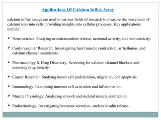 calcium influx assay ppt calcium movments in the cell and viability of ...
