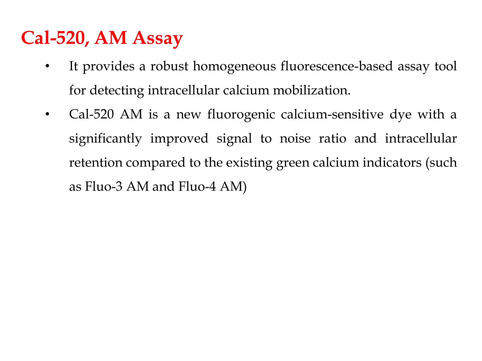 Calcium influx assays | PDF