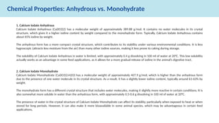Understanding Hydration Levels in Calcium Iodate Forms | PPTX