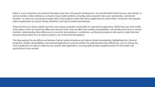 Understanding Iodate Variants in Animal Feed Formulations | PPTX