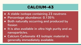 Calcium isotopes | PDF