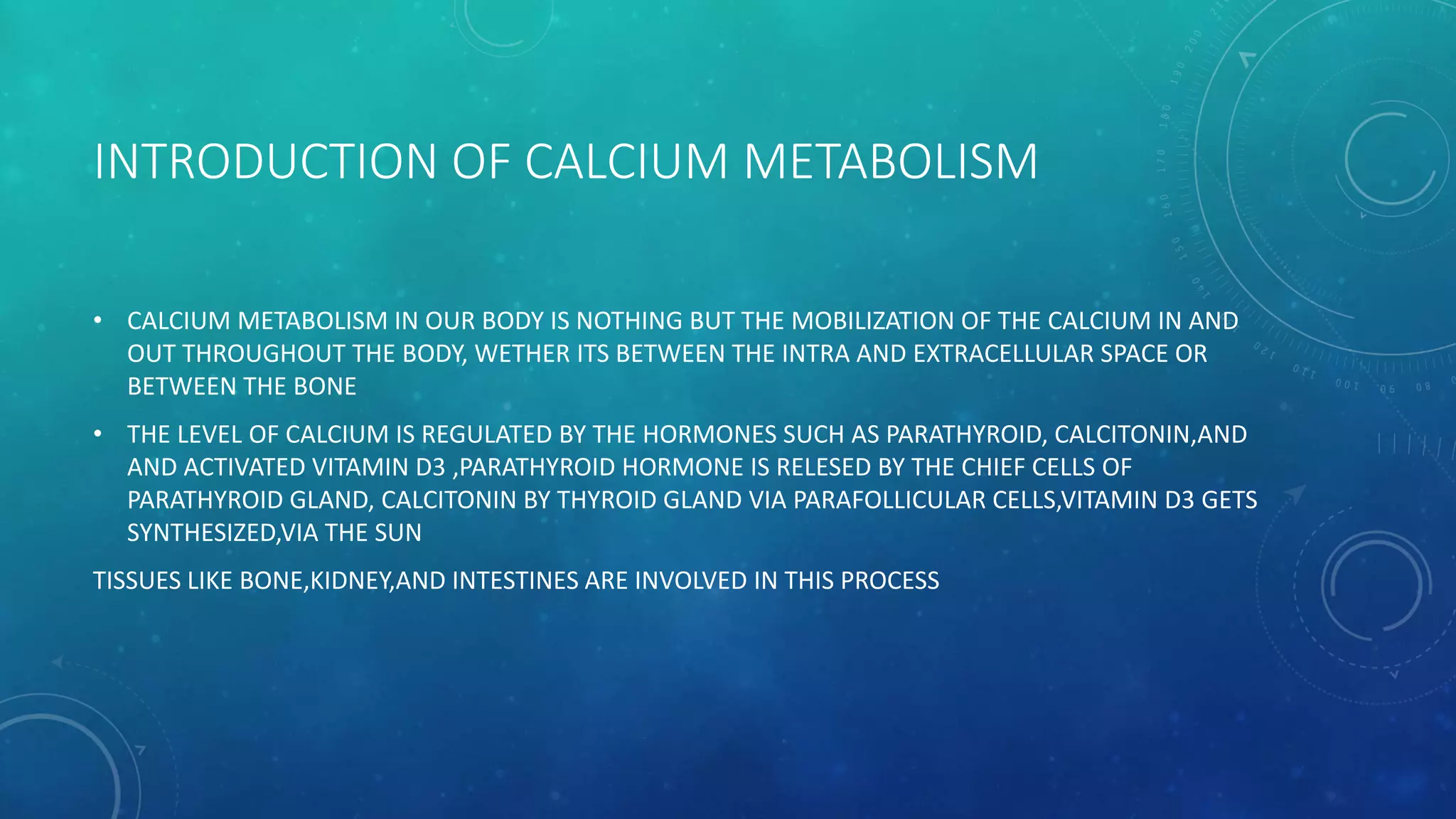 CALCIUM METABOLISM-1.pptx | Endocrine and Metabolic Diseases | Diseases ...
