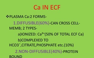 Calcium metabolism | PPTX