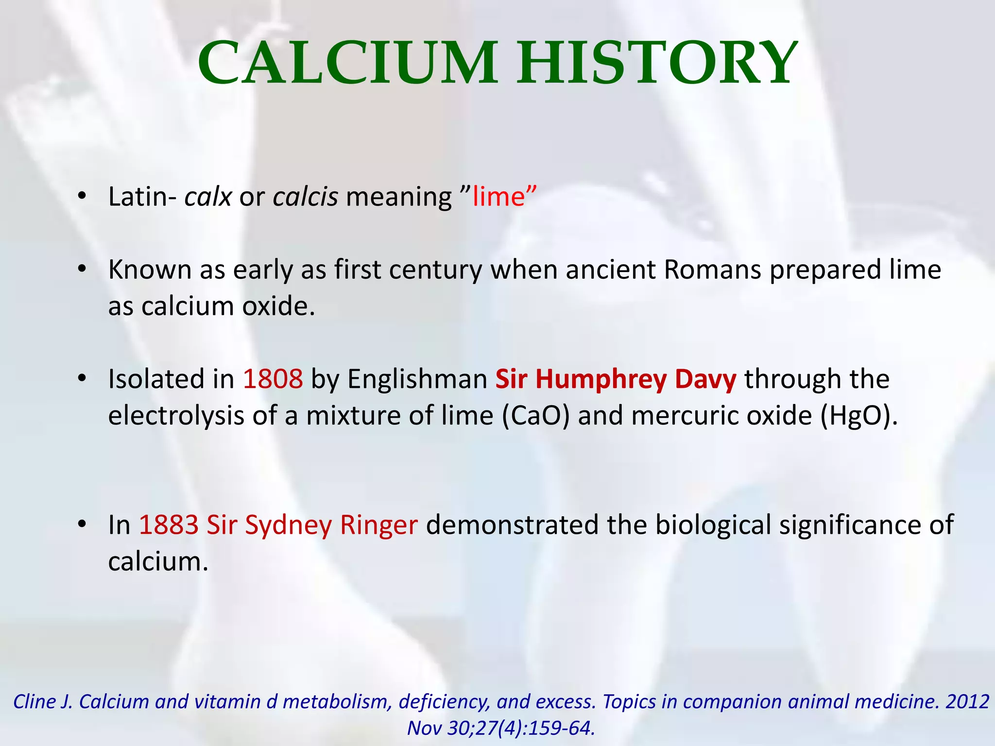 Calcium metabolism | PPTX