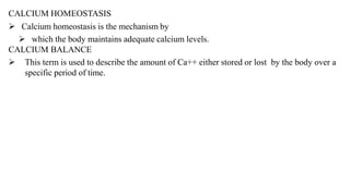Calcium metabolism | PPTX
