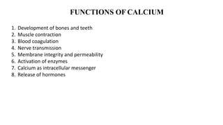 Calcium metabolism | PPTX