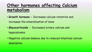 Calcium metabolism | PDF