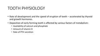 importance of calcium metabolism in orthodontics, in .pptx