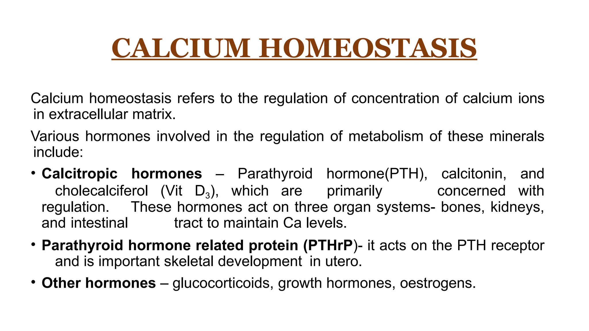 CALCIUM METABOLISM - its importance in orthodontics | PPTX