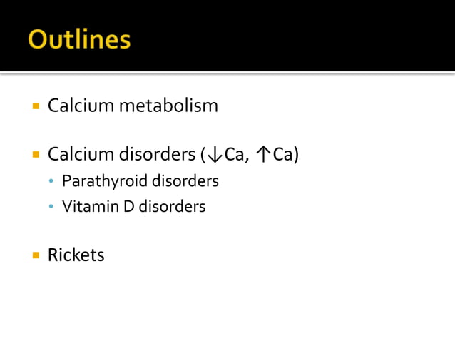 Calcium metabolism and its disorders - UPDATED.ppt | Endocrine and ...