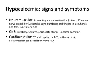 Calcium metabolism and vitamin D | PPTX