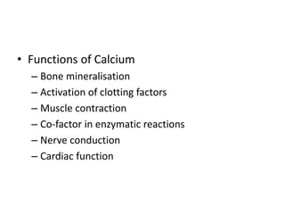 Calcium metabolism and vitamin D | PPTX