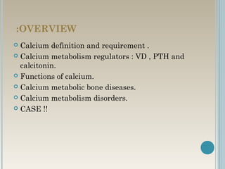 Calcium metabolism disorders | PPT