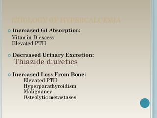 Calcium metabolism disorders | PPT