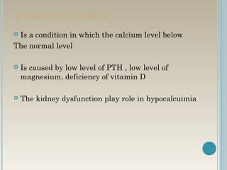 Calcium metabolism disorders | PPT