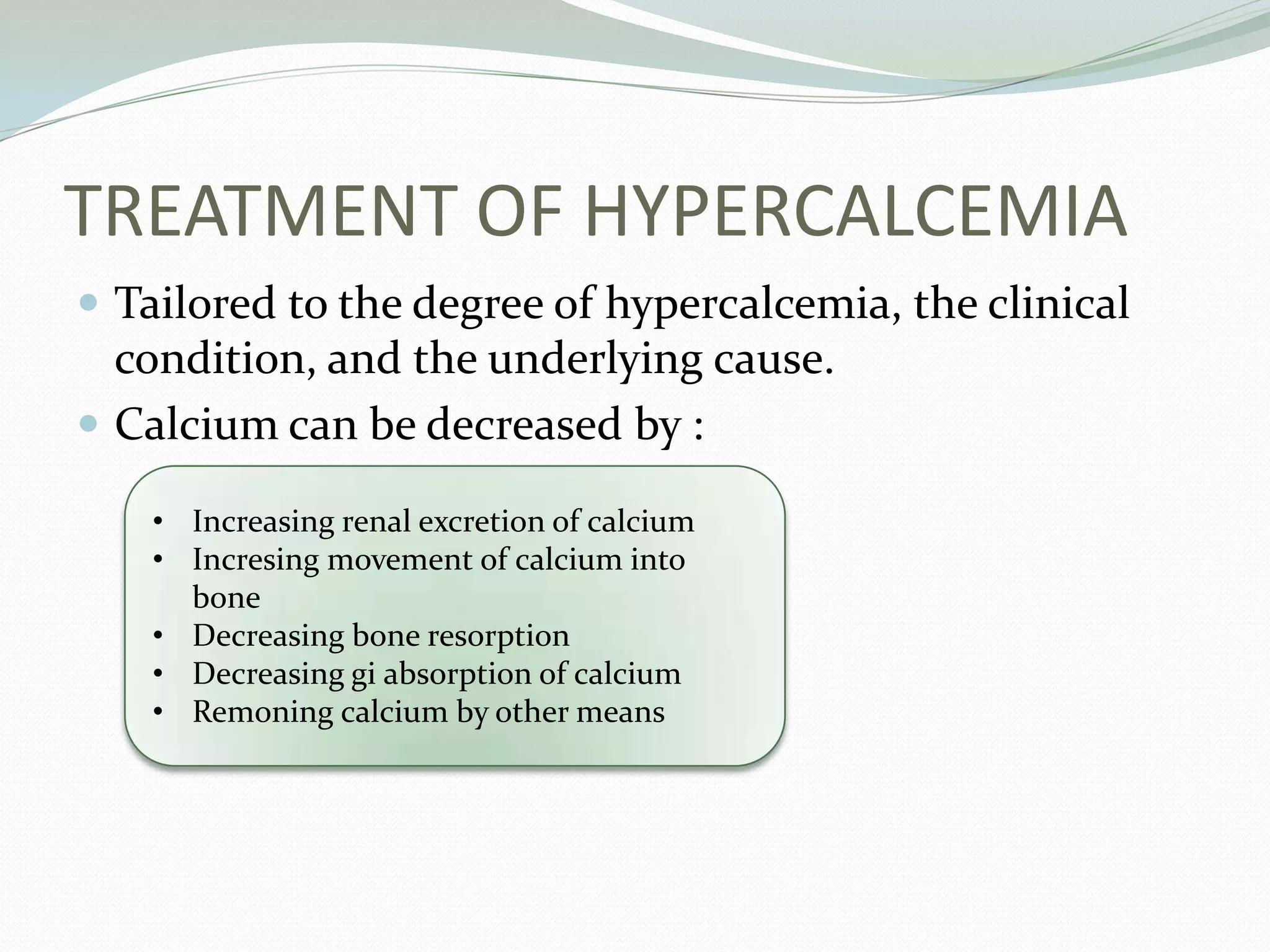 Calcium metabolism & hypercalcemia | PPTX | Digestive Disorders | Diseases and Conditions