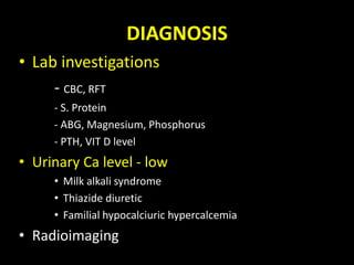 Calcium metabolism hypercalcemia | PPTX