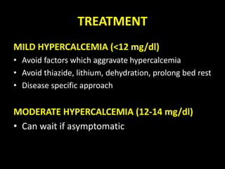 Calcium metabolism hypercalcemia | PPTX