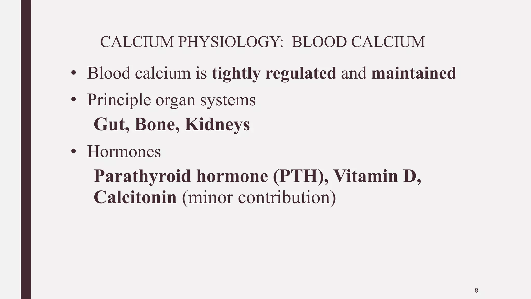 Calcium Metabolism and Hypocalcemia | PPTX