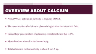 Calcium metabolism | PPTX
