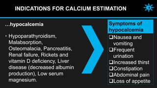 Calcium methodology | PPTX