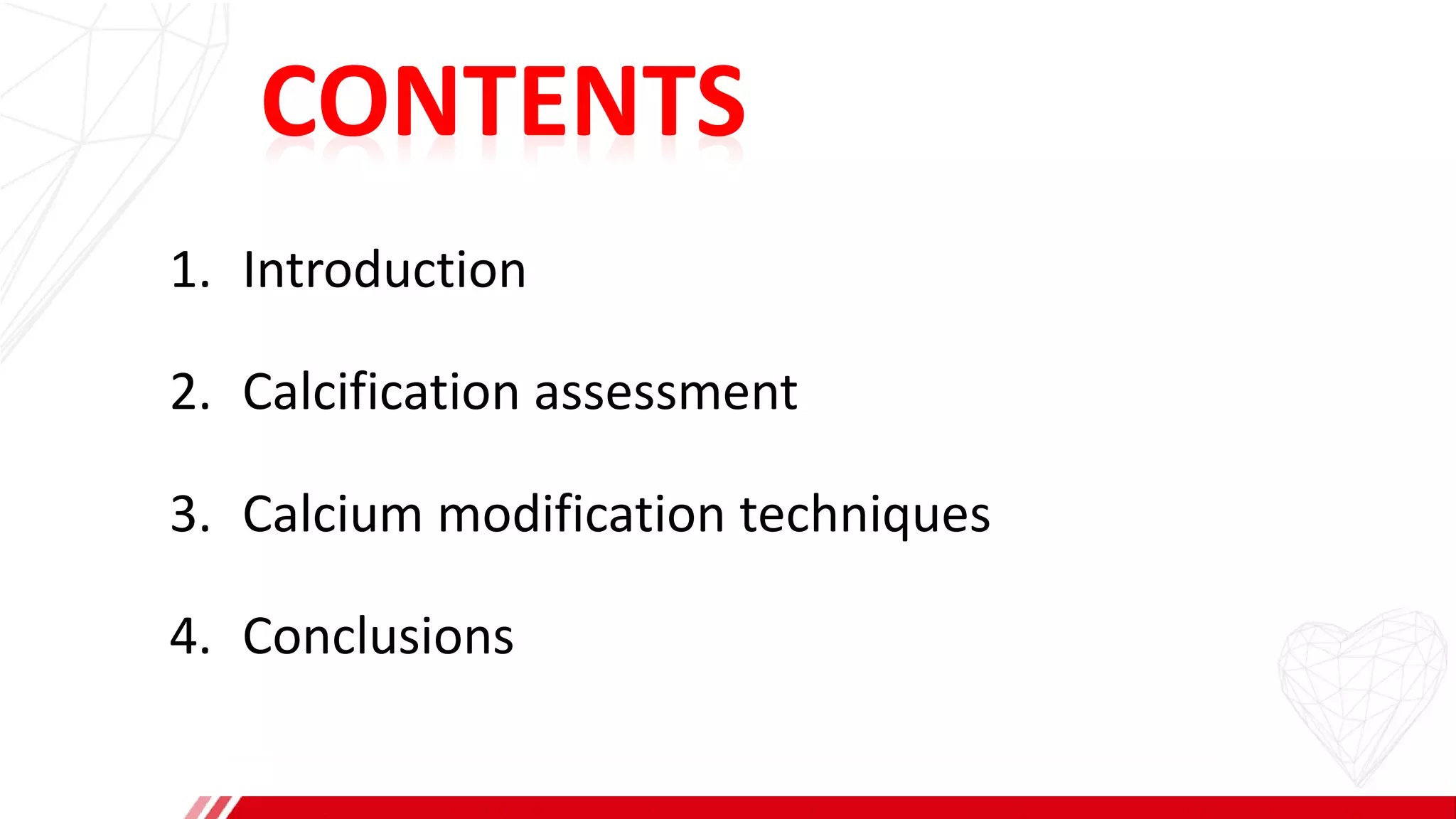 CALCIUM MODIFICATION TECHNIQUES IN COMPLEX PCI | PDF | Heart and ...