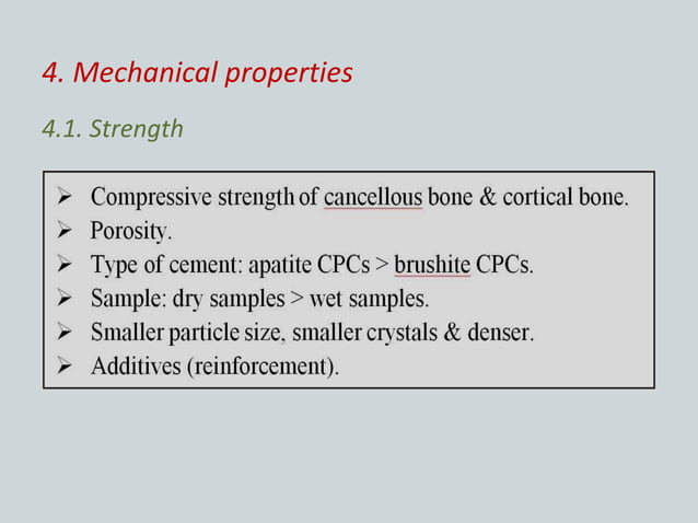 Calcium phosphate bone cement presentation | PPT