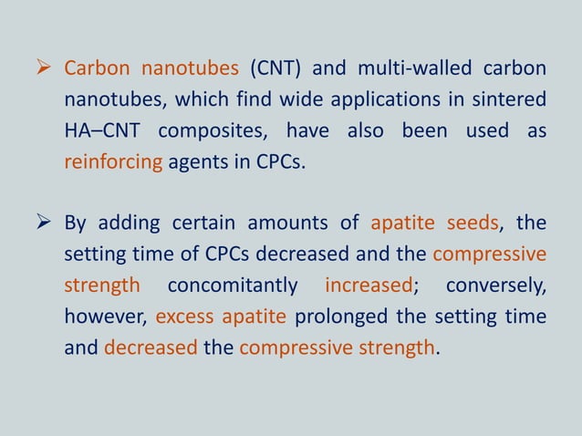Calcium phosphate bone cement presentation | PPT