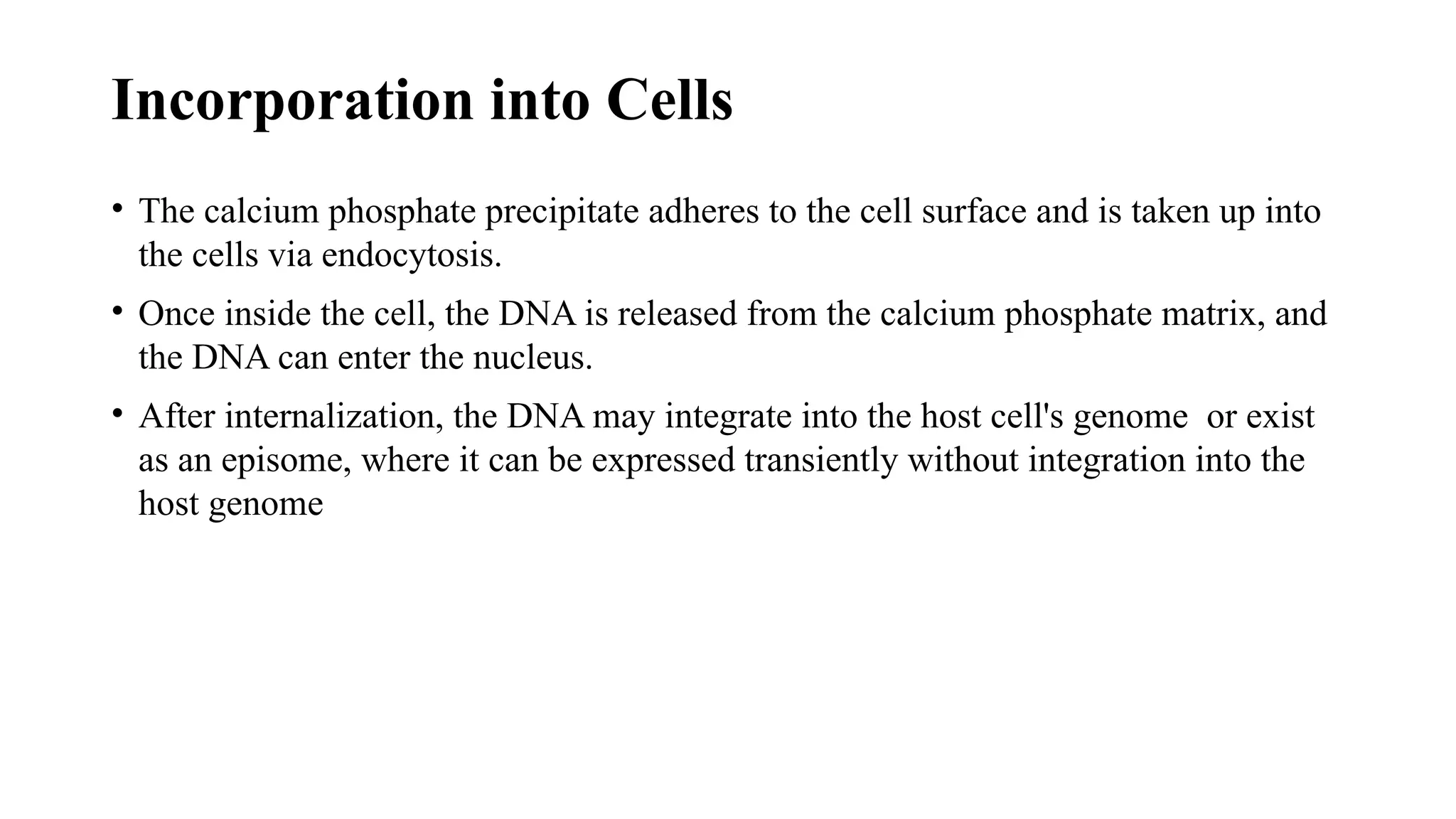 Calcium phosphate method. briefs explanation | PPTX