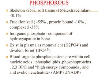 Calcium ,phosphorous ,pth ,vit d | PPTX