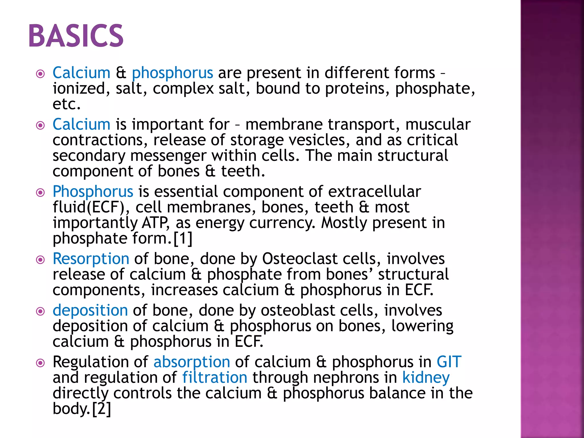 Calcium & phosphorus balance | PPTX