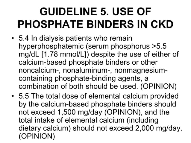 Calcium & phosphorus in ckd (2) | PPTX | Endocrine and Metabolic ...
