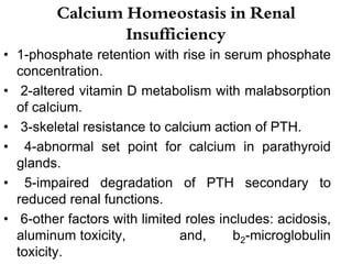 Calcium & phosphorus in ckd (2) | PPTX