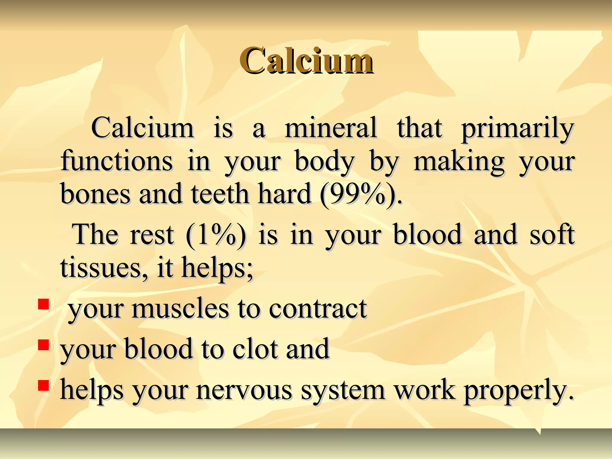 Calcium presentation | PPS