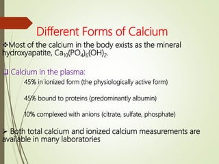 Calcium regulation | PPTX