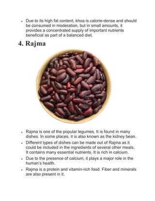 Calcium Rich Foods - Doodhvale Delhi, NCR | PDF