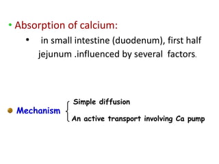 Calcium and nutritional value | PPTX