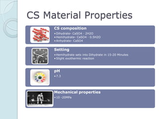 Calcium sulfate bone grafts - 120 Years of Research | PPTX