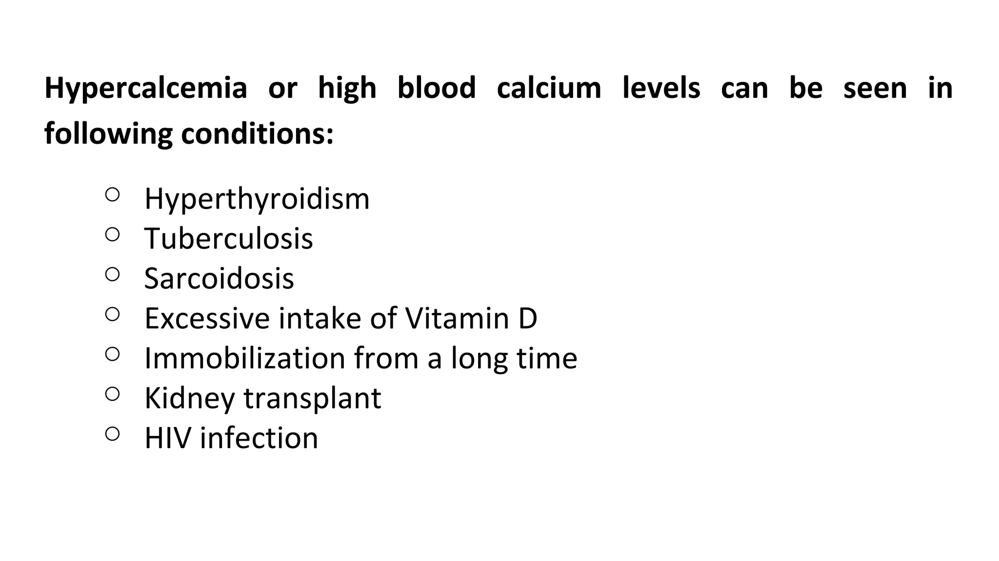 Blood Calcium test | ODP