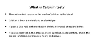 Blood Calcium test | ODP