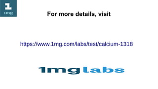 Blood Calcium test | ODP
