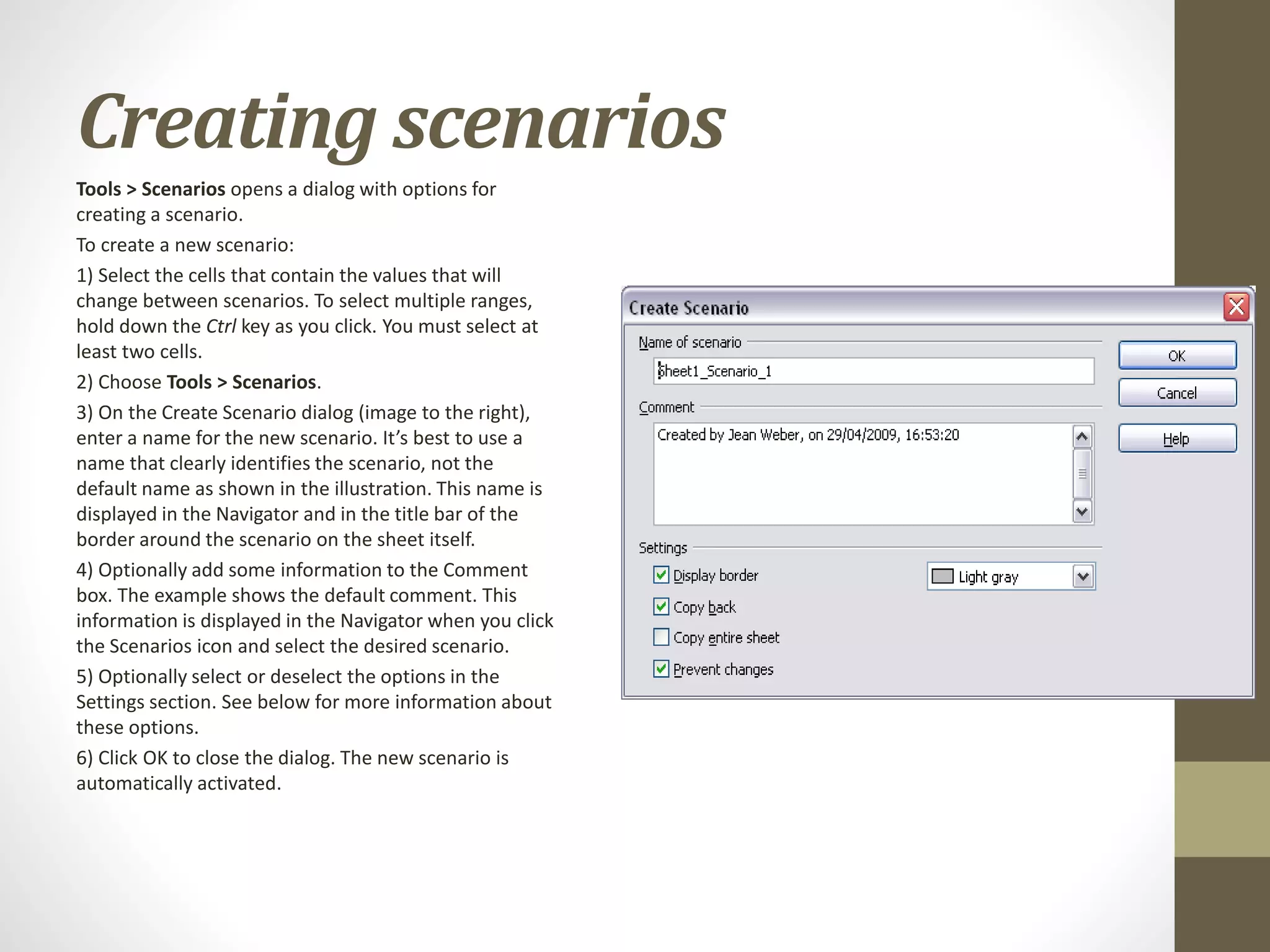 Libre Office Calc Lesson 5: Working with Data | PPTX