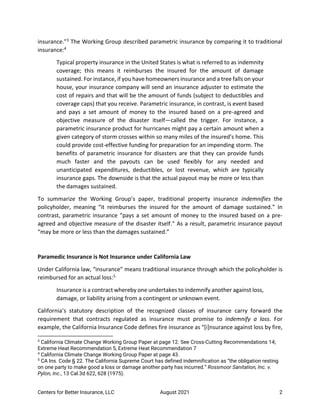 California Climate Insurance Working Group Sizes Up Parametric ...