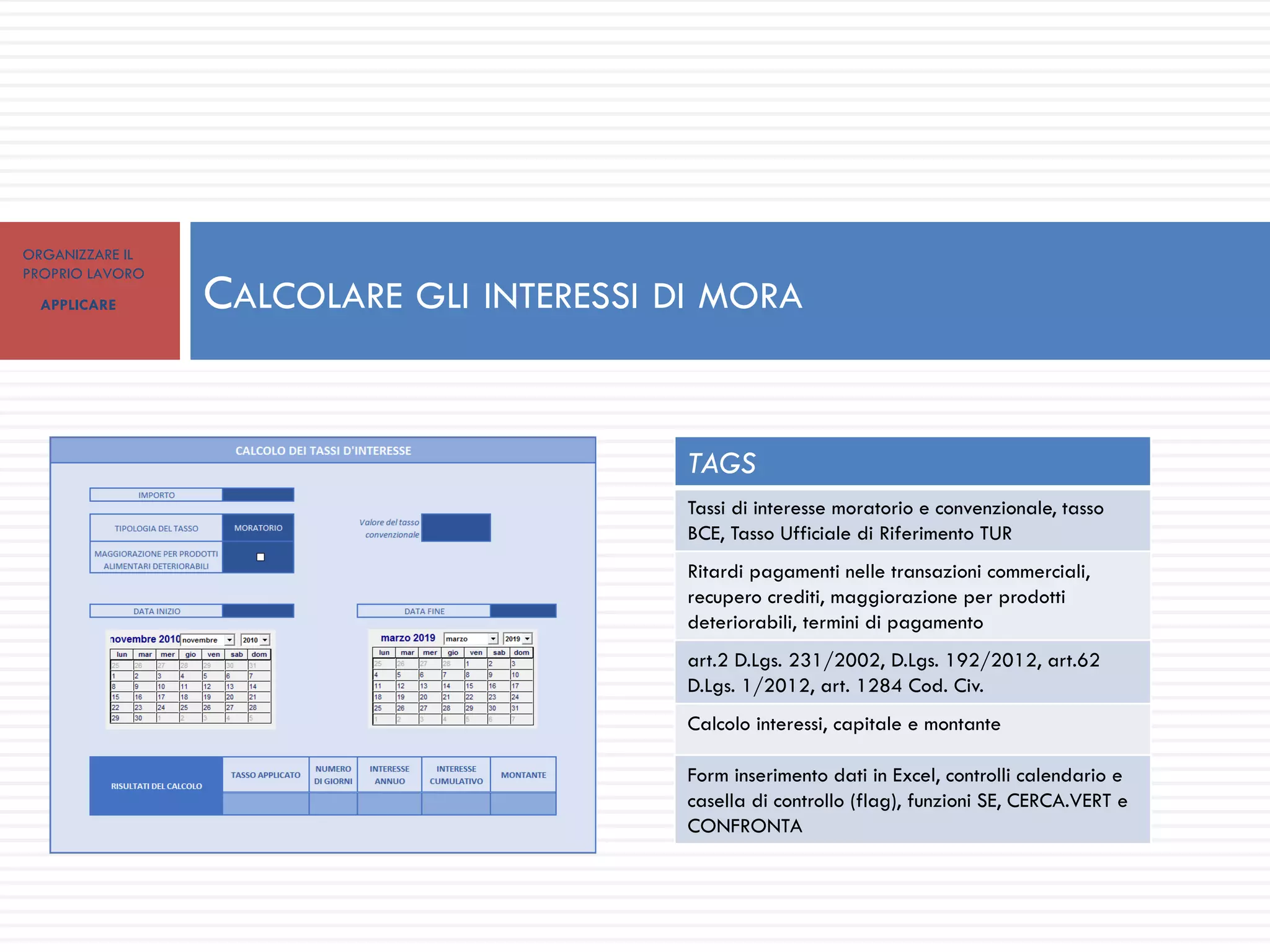 Calcolare gli interessi di mora | PPTX