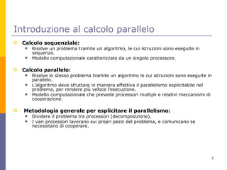 Calcolo Parallelo | PPT