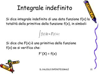 Calcolo Infinitesimale | PPT