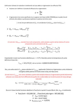 Calcolo semplificato di rendimento caldaia con e senza "air-heater ...