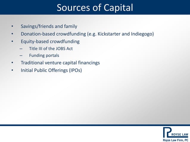 From Kickstarter to IPO: Raising Capital | PPTX | Venture Capital ...