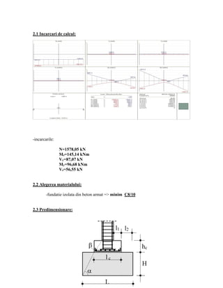 Calcul fundatii-izzolate exemplu din axisvm | PDF | Civil Engineering Industry | Industries