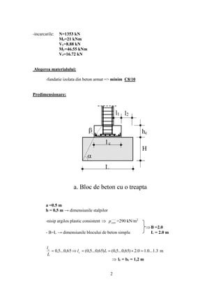 Calcul fundatii-izzolate exemplu din axisvm | PDF | Civil Engineering Industry | Industries